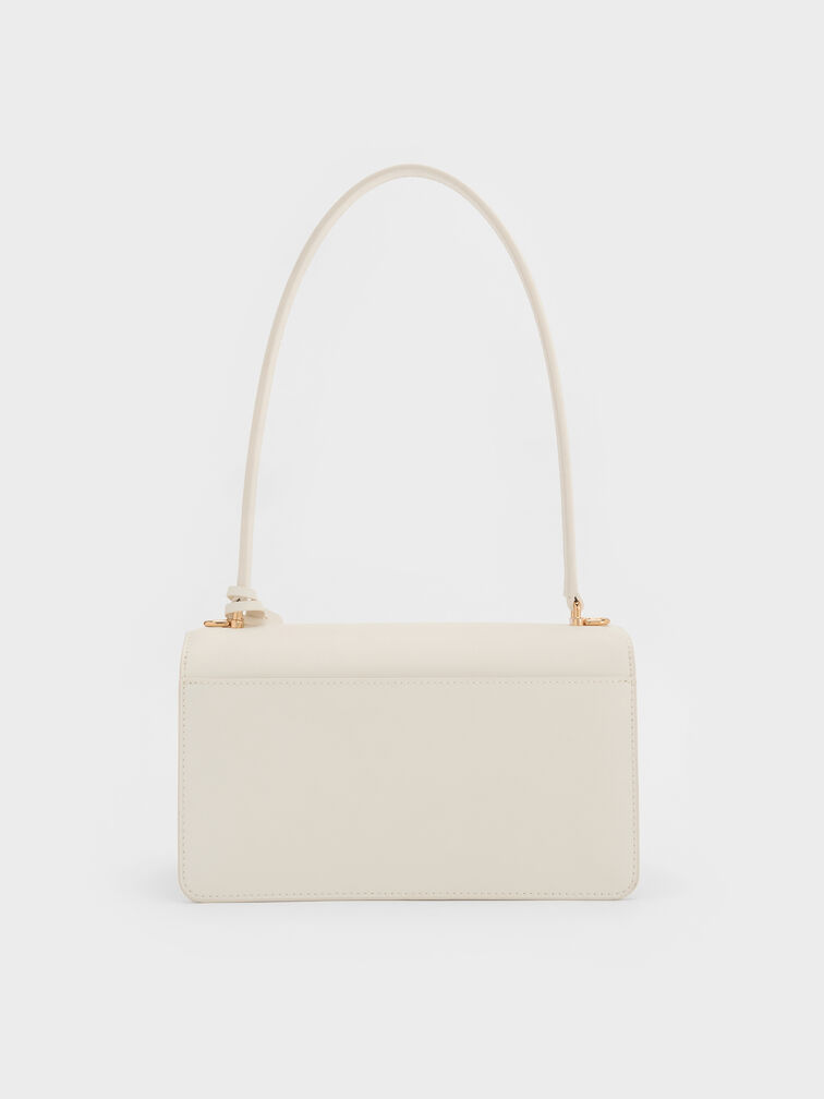 Cream Acelynn Rope-Chain Shoulder Bag - Cream - CHARLES & KEITH AE