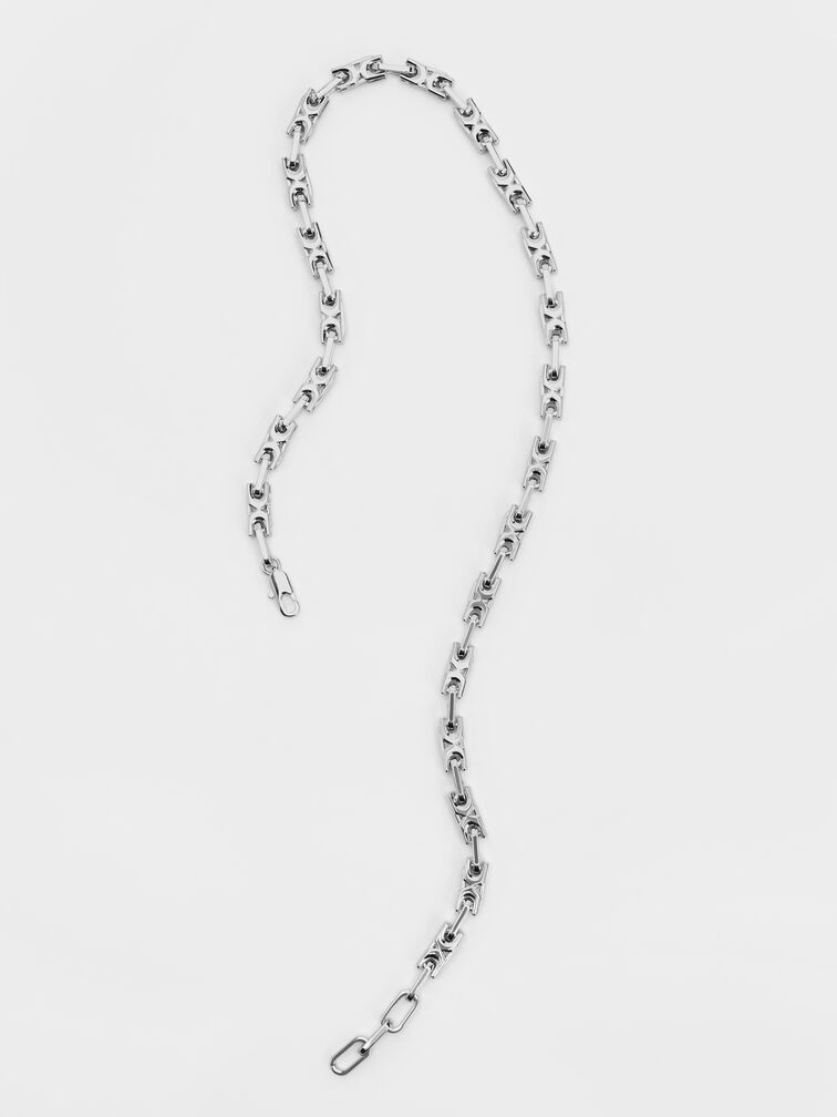 Silver Adalyn Interlocking Necklace - Silver - CHARLES & KEITH AE