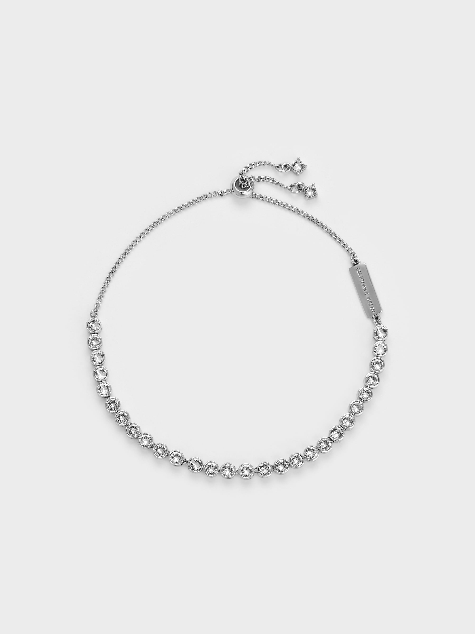 فضي - بيج - سوار تنس بكريستال - Silver | تشارلز آند كيث الإمارات ...